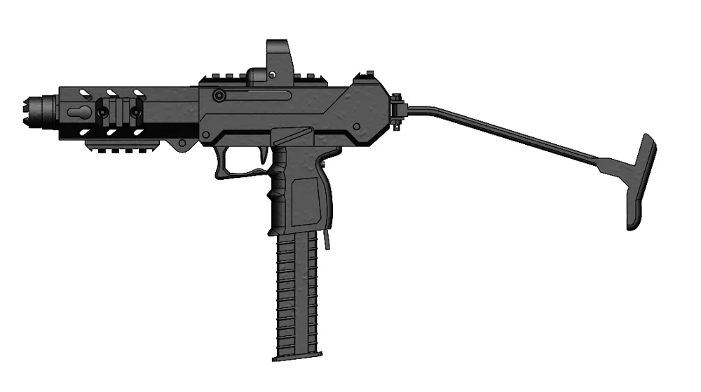 Rainbow Six - SMG 12 Printable and functional - Free 3D Print Model ...