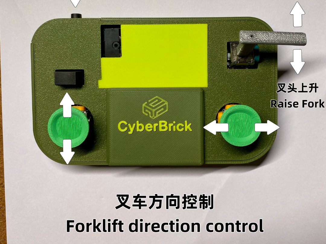 CyberBrick mini remote controller with large push lever, suitable for ...