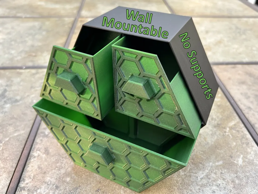 Hexagon Drawer Organizer by LinkDesigns MakerWorld: Download Free 3D Models