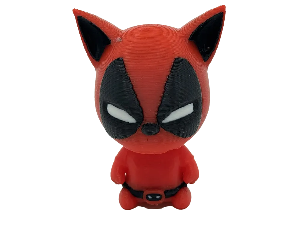 Kitty Deadpool Cartoon Cat by Critters3D - MakerWorld