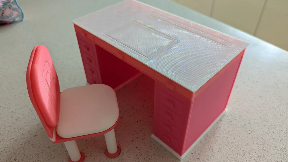 Barbie Executive Desk by Bungleboy MakerWorld: Download Free 3D Models