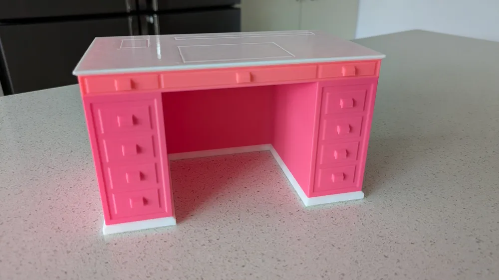 Barbie Executive Desk by Bungleboy MakerWorld: Download Free 3D Models