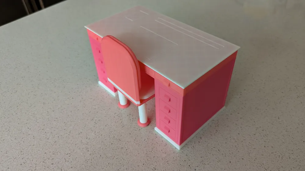 Barbie Executive Desk by Bungleboy MakerWorld: Download Free 3D Models
