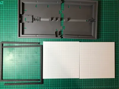 16x32 LED Matrix Frame with Diffuser Grid by fractalnoise MakerWorld ...