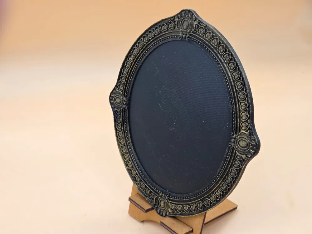 Ornamental Vintage Photo Frame Oval - Free 3D Print Model - MakerWorld