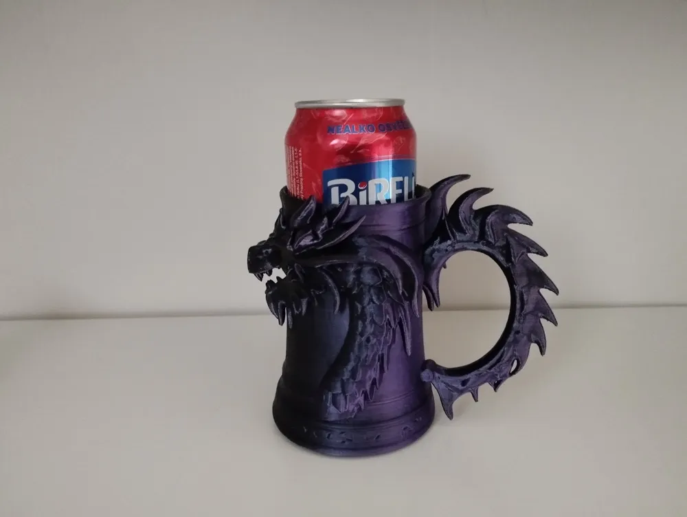 Dragon can holder - Free 3D Print Model - MakerWorld