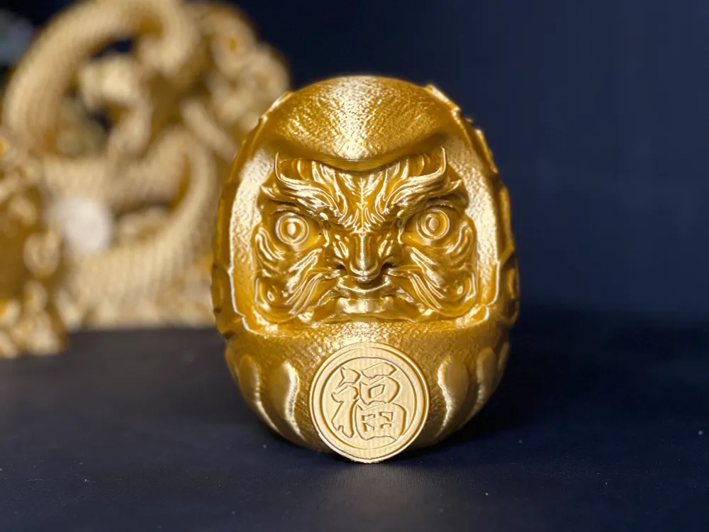 Japanese Daruma Doll Vault Piggy Bank by AT62 - MakerWorld