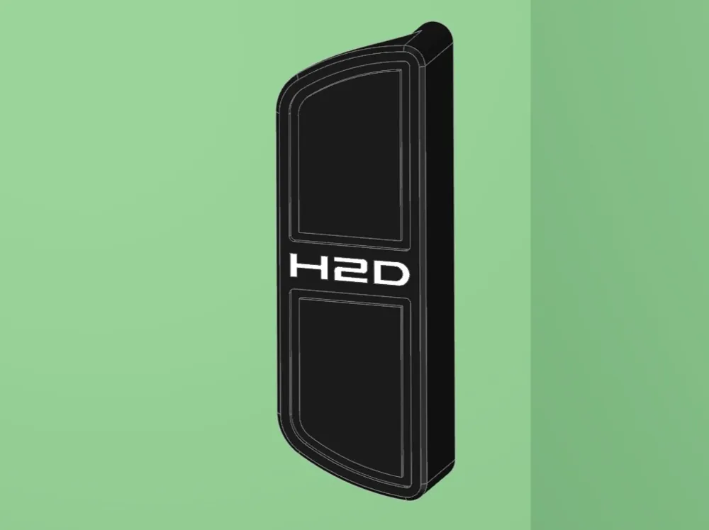 H2D Door Cover Handle (Improved Handling) by LarsvommarsMakerWorld ...