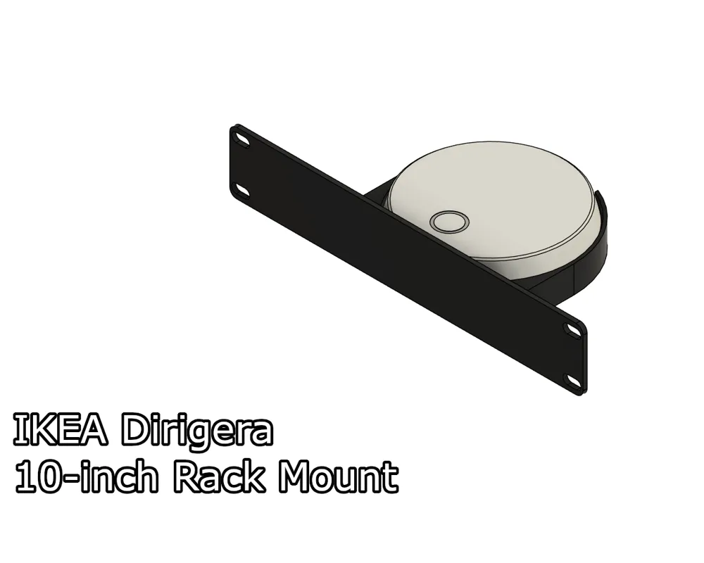 IKEA Dirigera 10-inch Rack Mount - Free 3D Print Model - MakerWorld