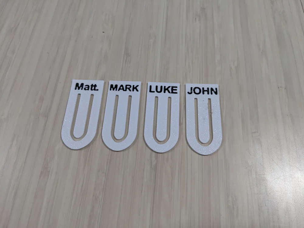 Bible Book Marks - Free 3D Print Model - MakerWorld