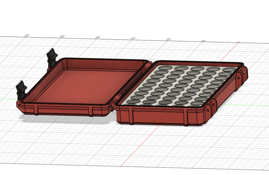 50x Peptide Vial Case (3ml) - Free 3D Print Model - MakerWorld