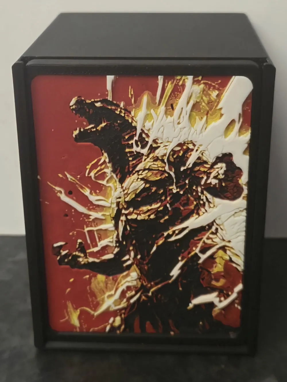 MTG Commander Deck Box inlay Godzilla HueForge - Free 3D Print Model ...