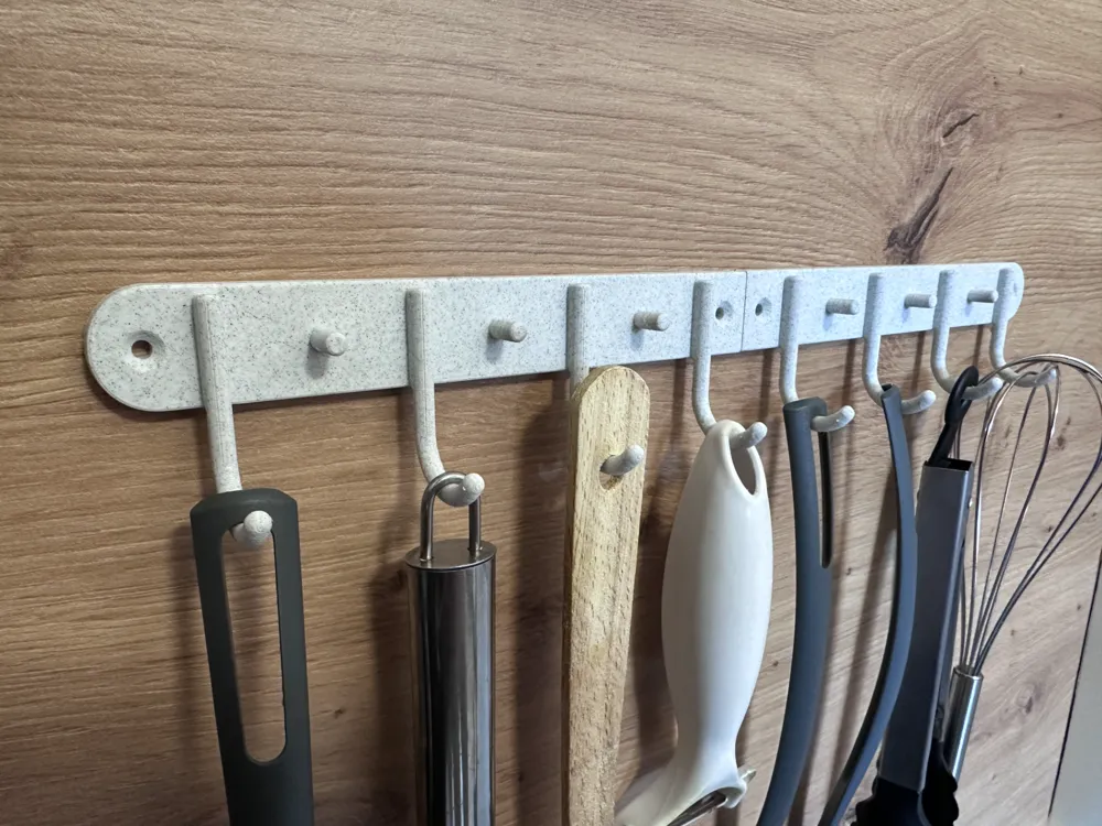 Kitchen Hook Rack by Solxie - MakerWorld