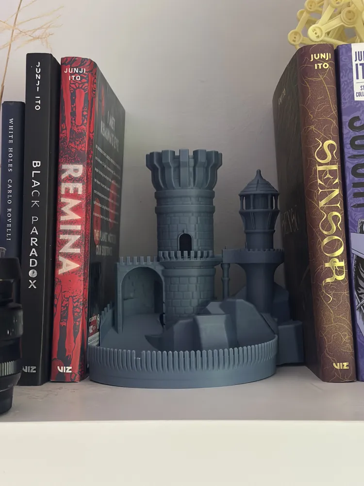 Book Nook. Medieval Tower Lamp. Castle Book end - Free 3D Print Model ...