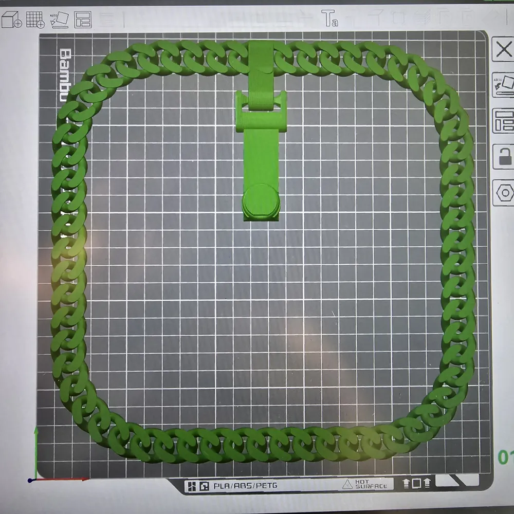 Cuban Chain with Spinner Attachment - Free 3D Print Model - MakerWorld