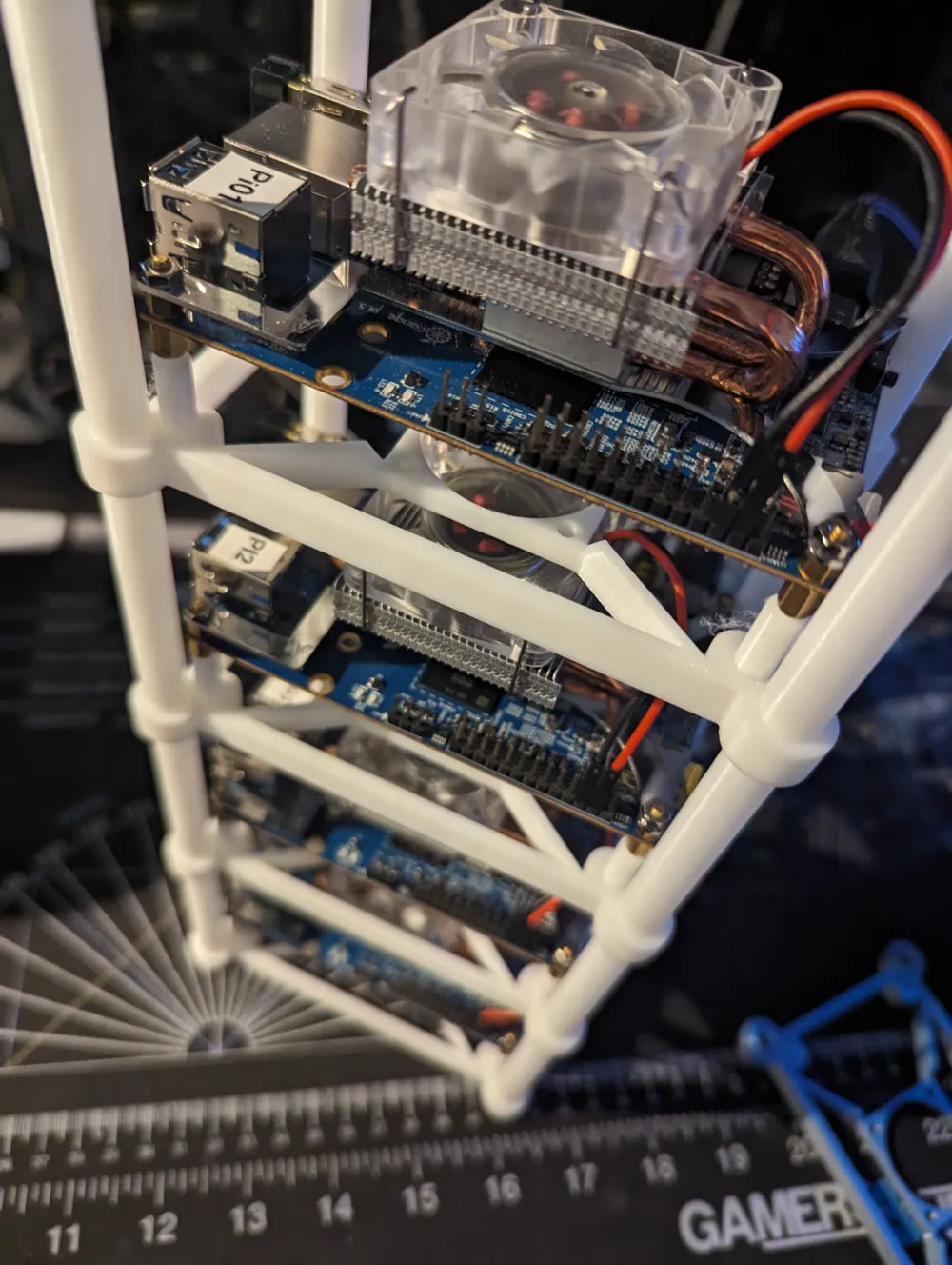 OrangePi5 Stackable Tower Stand with Cooling Fan & Heatsink ...