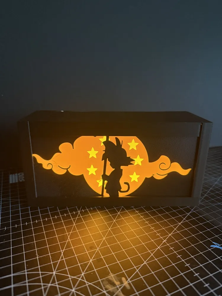 Dragon Ball Z Goku Light Box by Sphenix MakerWorld: Download Free 3D Models