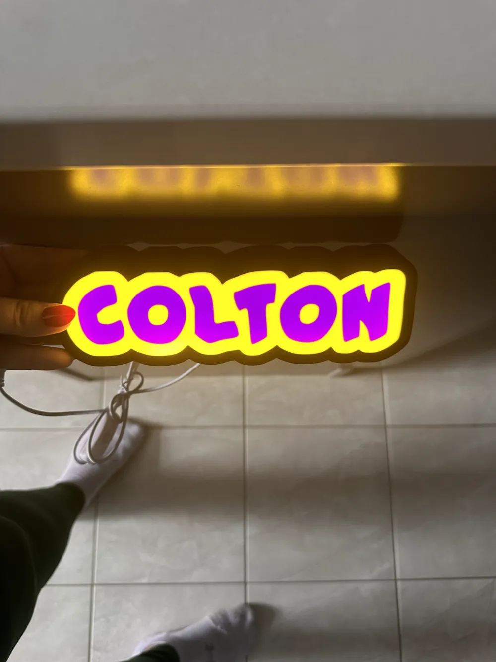 Colton Name Light Box by DylansLightBoxes - MakerWorld
