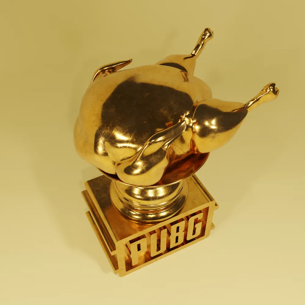 Chicken Dinner Trophy (PUBG) by Majogram - MakerWorld