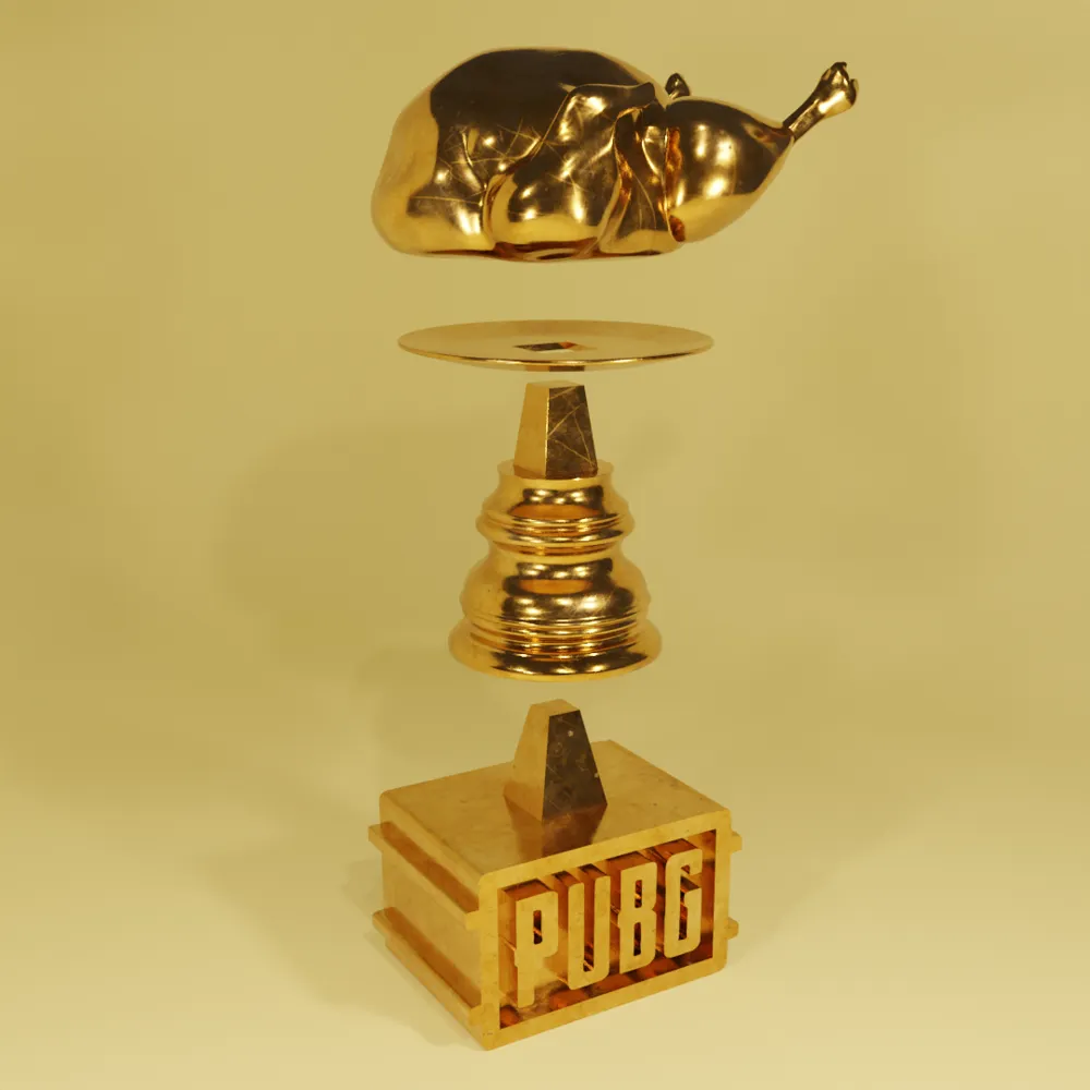 Chicken Dinner Trophy (PUBG) by Majogram - MakerWorld