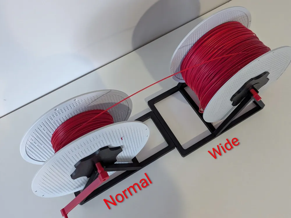 Filament Spool Stand & Rewinder for Loose Spools - Free 3D Print Model ...