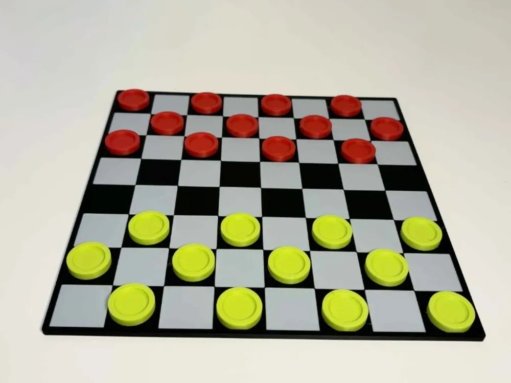 Checkers board game - Free 3D Print Model - MakerWorld
