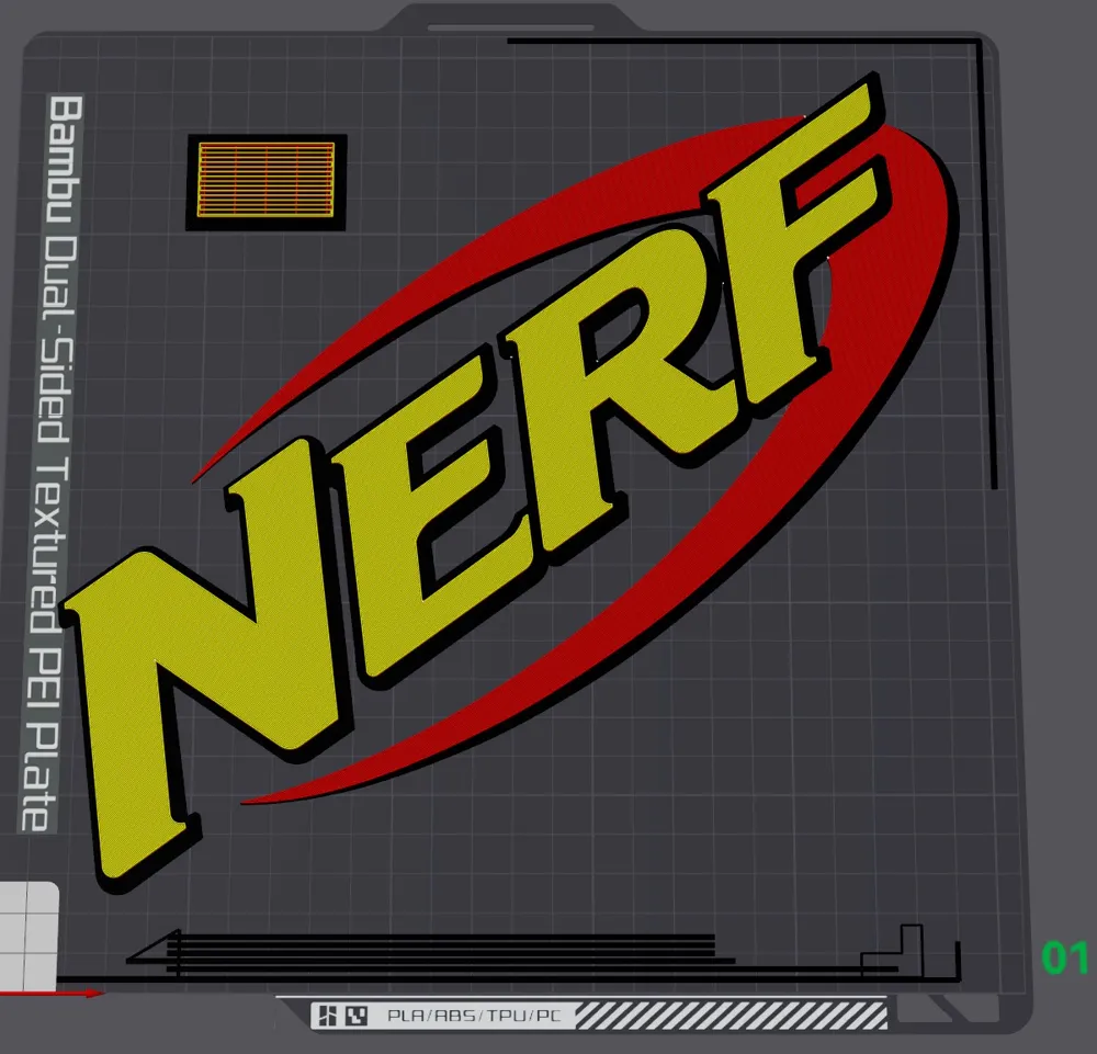 Nerf Logo by tgsparky77 - MakerWorld
