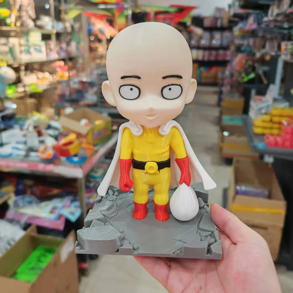 One-Punch Man Saitama Chibi Caped Baldy by LWT Toys MakerWorld ...