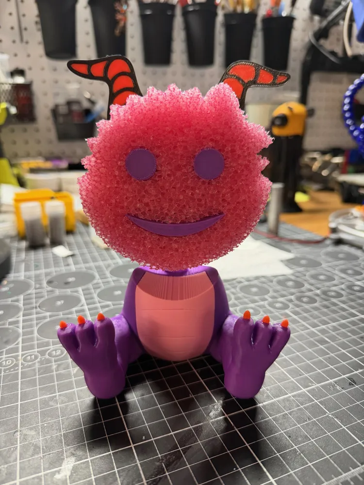 Scrub Daddy Figment Sponge Holder - Free 3D Print Model - MakerWorld
