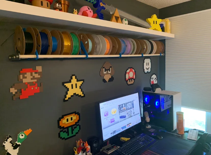 8bit Mario Banzai Bill Wall Art by birdhouse8669 - MakerWorld