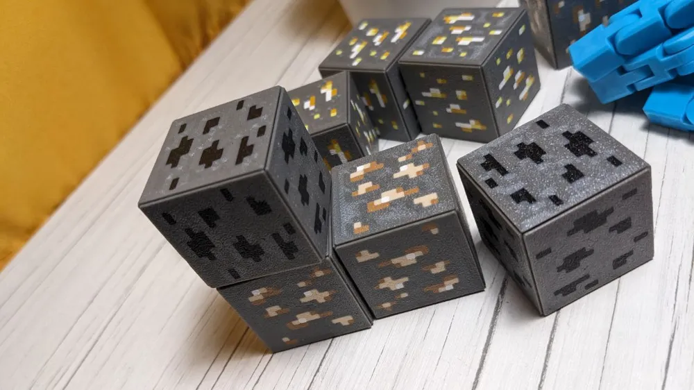 Minecraft Coal Ore Block by kirimba - MakerWorld