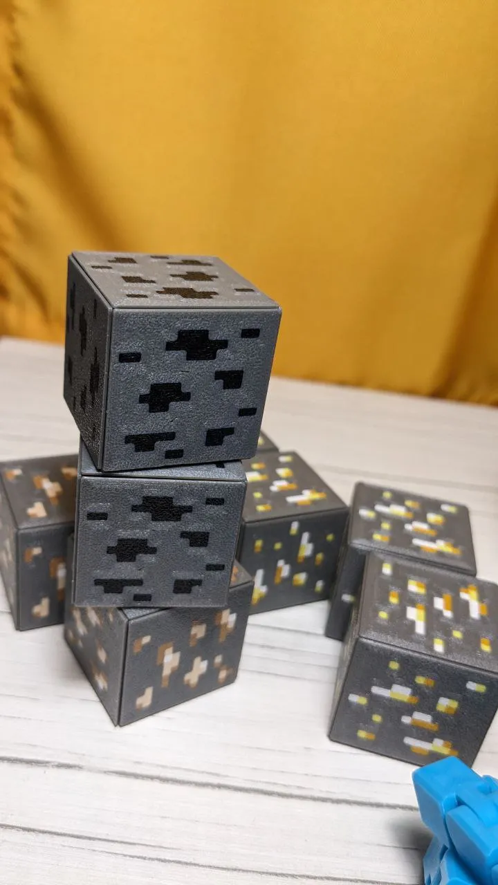 Minecraft Coal Ore Block by kirimba - MakerWorld