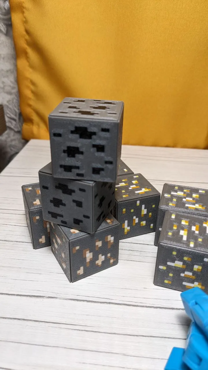 Minecraft Coal Ore Block 来自 kirimba - MakerWorld