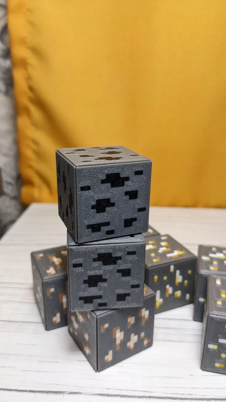 Minecraft Coal Ore Block by kirimba - MakerWorld