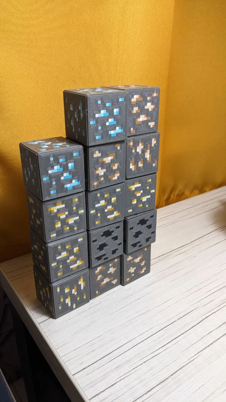 Minecraft Coal Ore Block by kirimba - MakerWorld