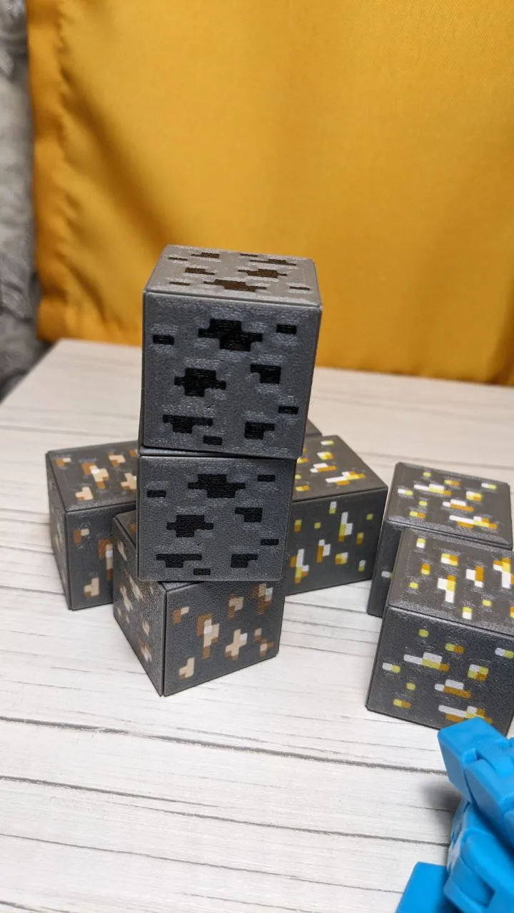 Minecraft Coal Ore Block by kirimba - MakerWorld