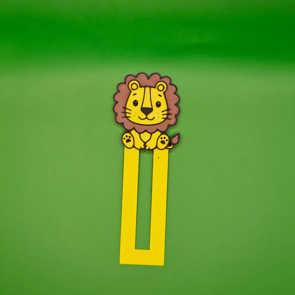 LION - BOOKMARK by 3DSloth97 MakerWorld: Download Free 3D Models