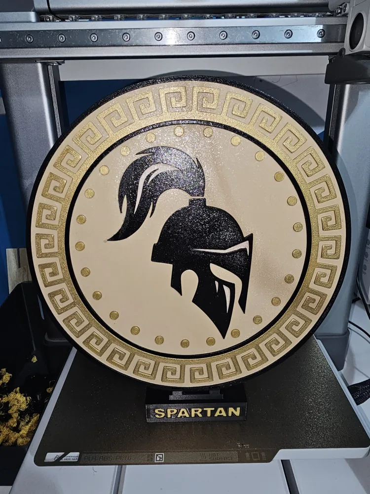 Greek Spartan shield - Free 3D Print Model - MakerWorld