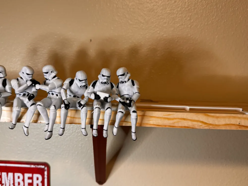Stormtrooper Shelf Holder by Cory Jorgensen - MakerWorld