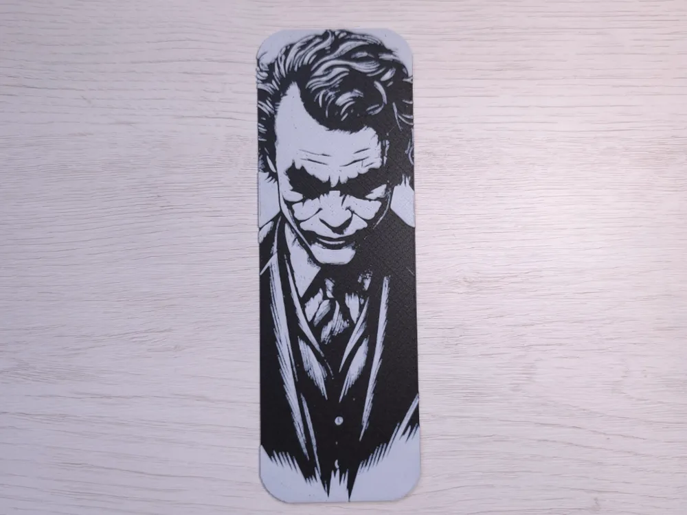 Joker 3 Bookmark - Free 3D Print Model - MakerWorld
