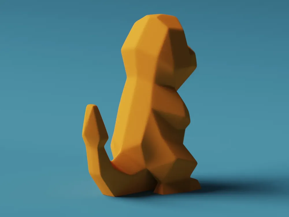 Low-Poly Charmander (Pokemon) - Remastered Shared by Gyroid - MakerWorld