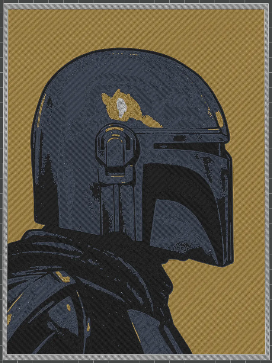 Hueforge - Star Wars - The Mandalorian Side View by Cloudy Nostalgia ...