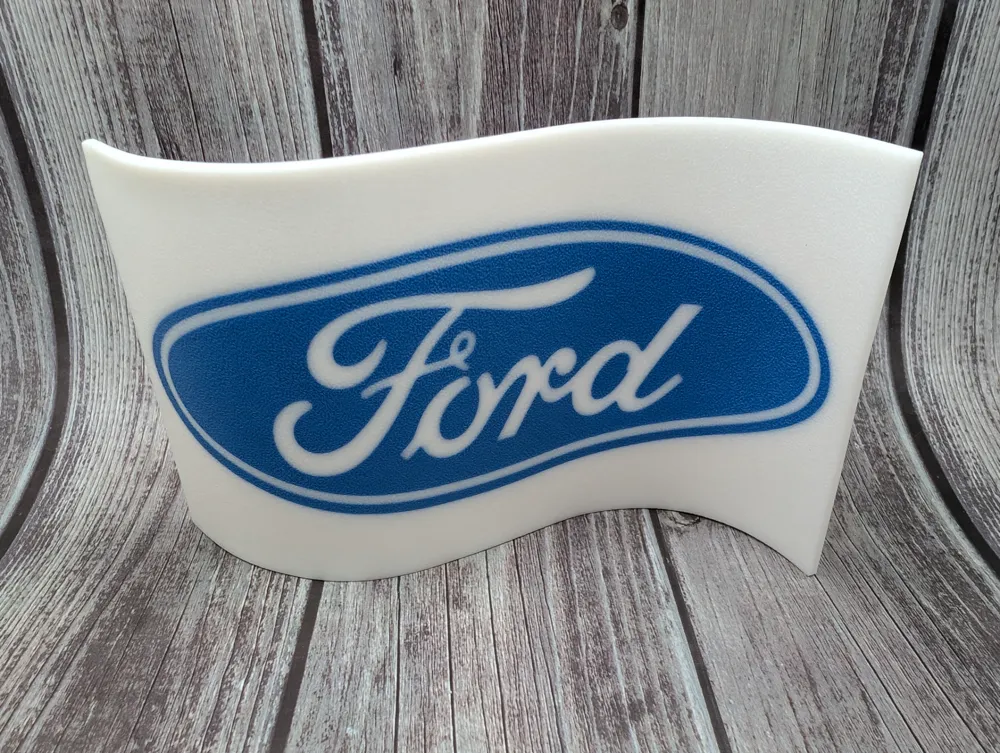 Ford Logo Flag / Plate by Sage Prints and Design - MakerWorld