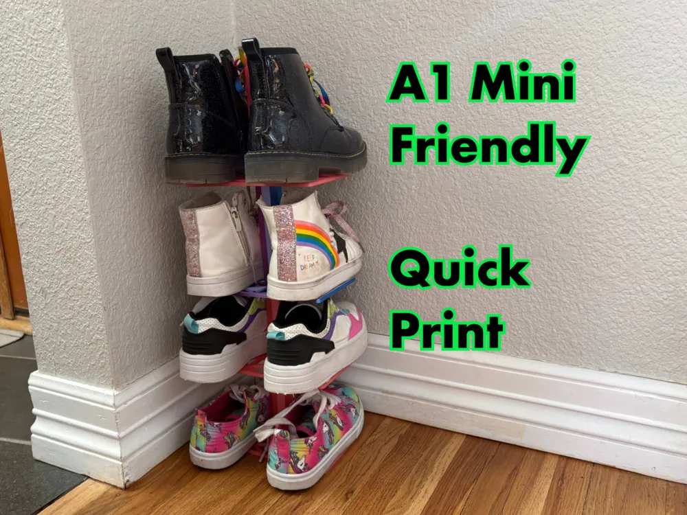 Shoe Stacker Pro Mini | Kid's version, quick print by DrkPxl - MakerWorld
