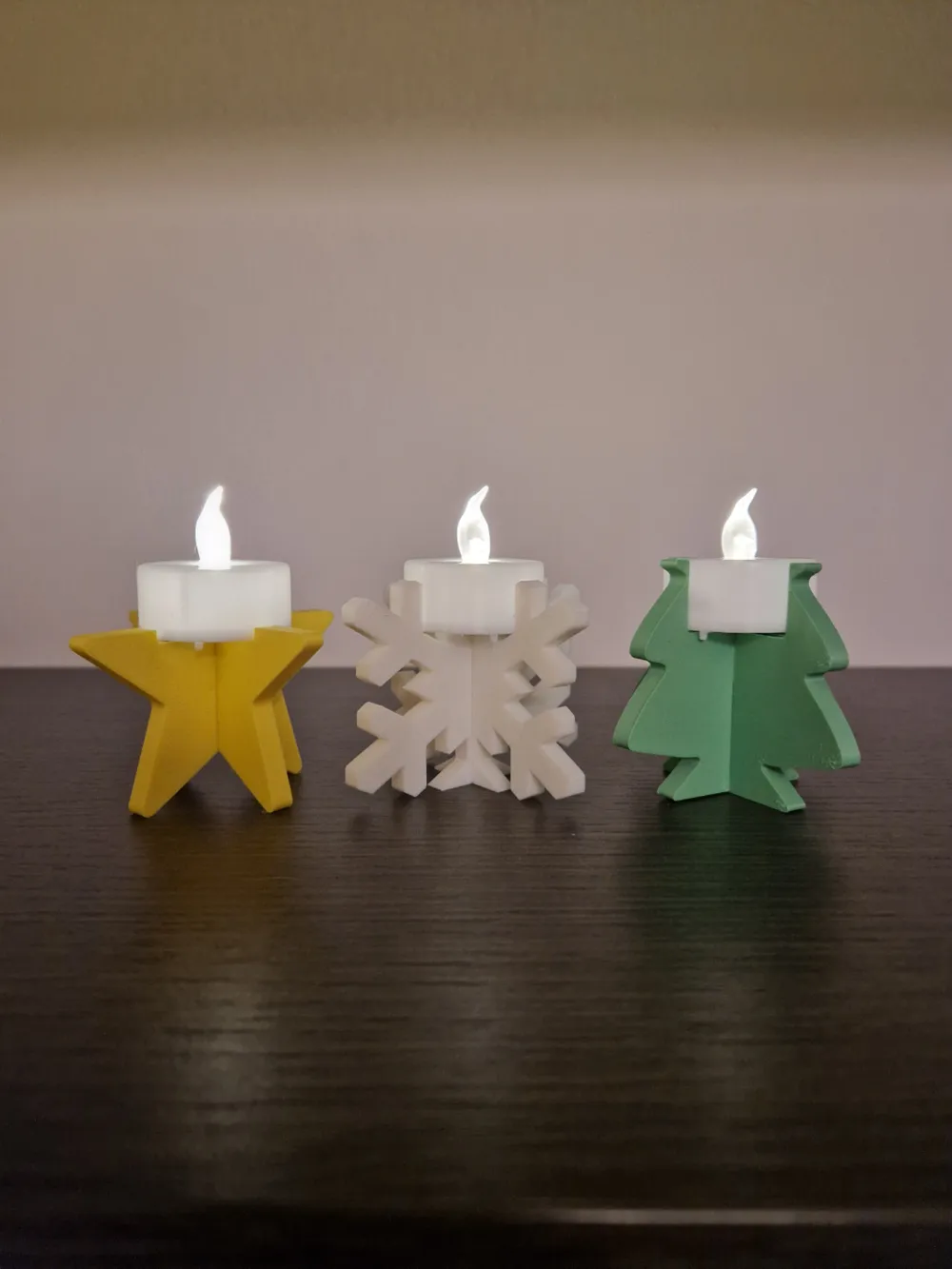 Christmas Tea Light Stands - Free 3D Print Model - MakerWorld