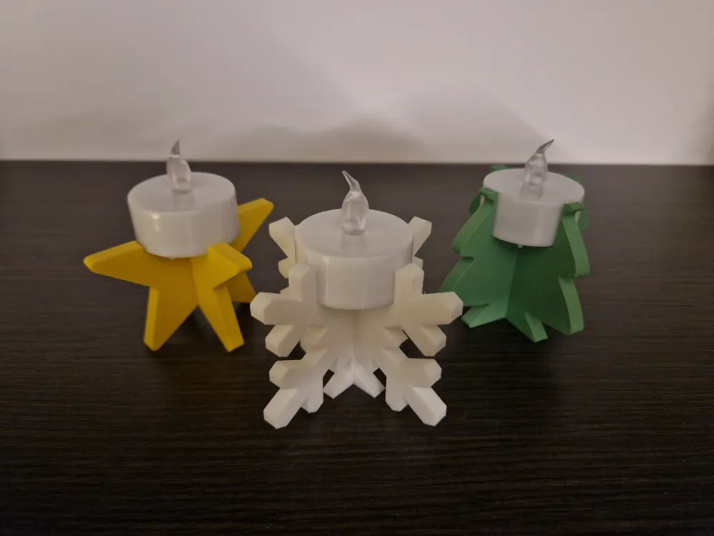 Christmas Tea Light Stands - Free 3D Print Model - MakerWorld