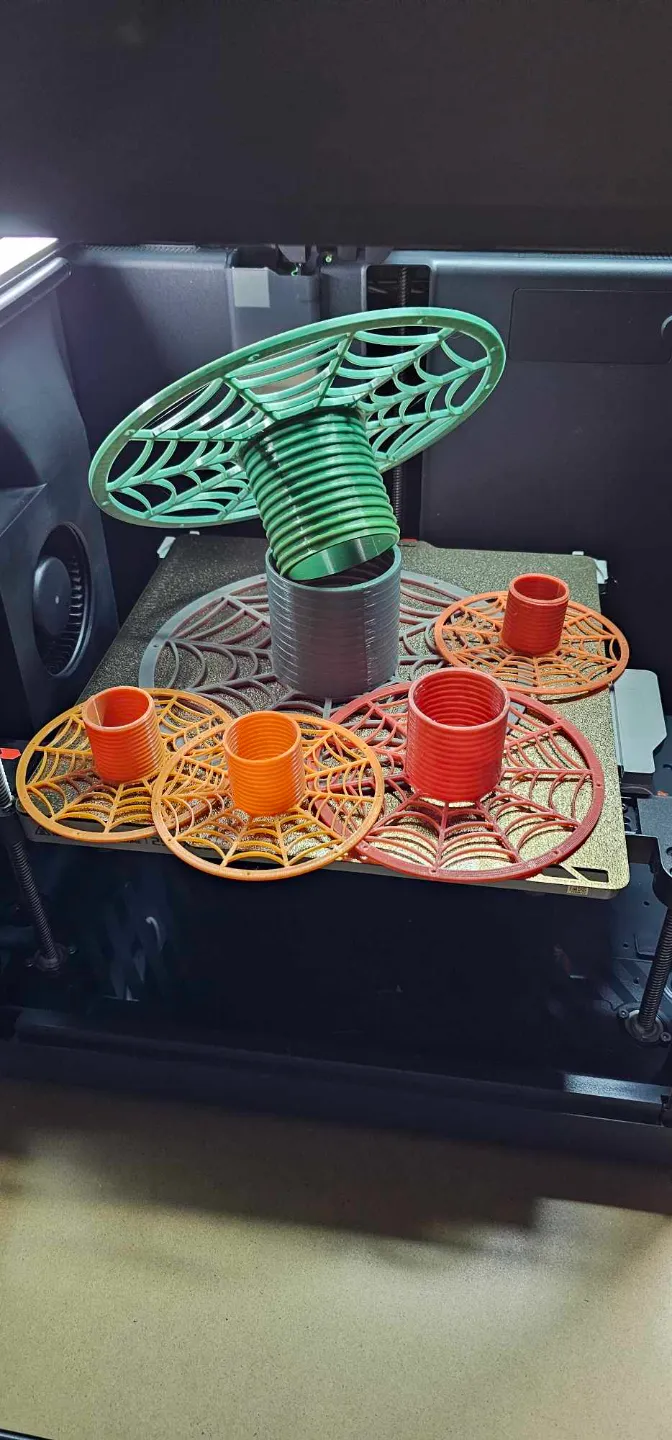 Spool spider web + 81mm adapter in print profiles. by Boubas - MakerWorld