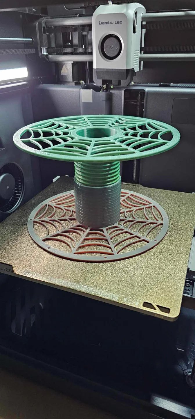 Spool spider web + 81mm adapter in print profiles. by Boubas - MakerWorld