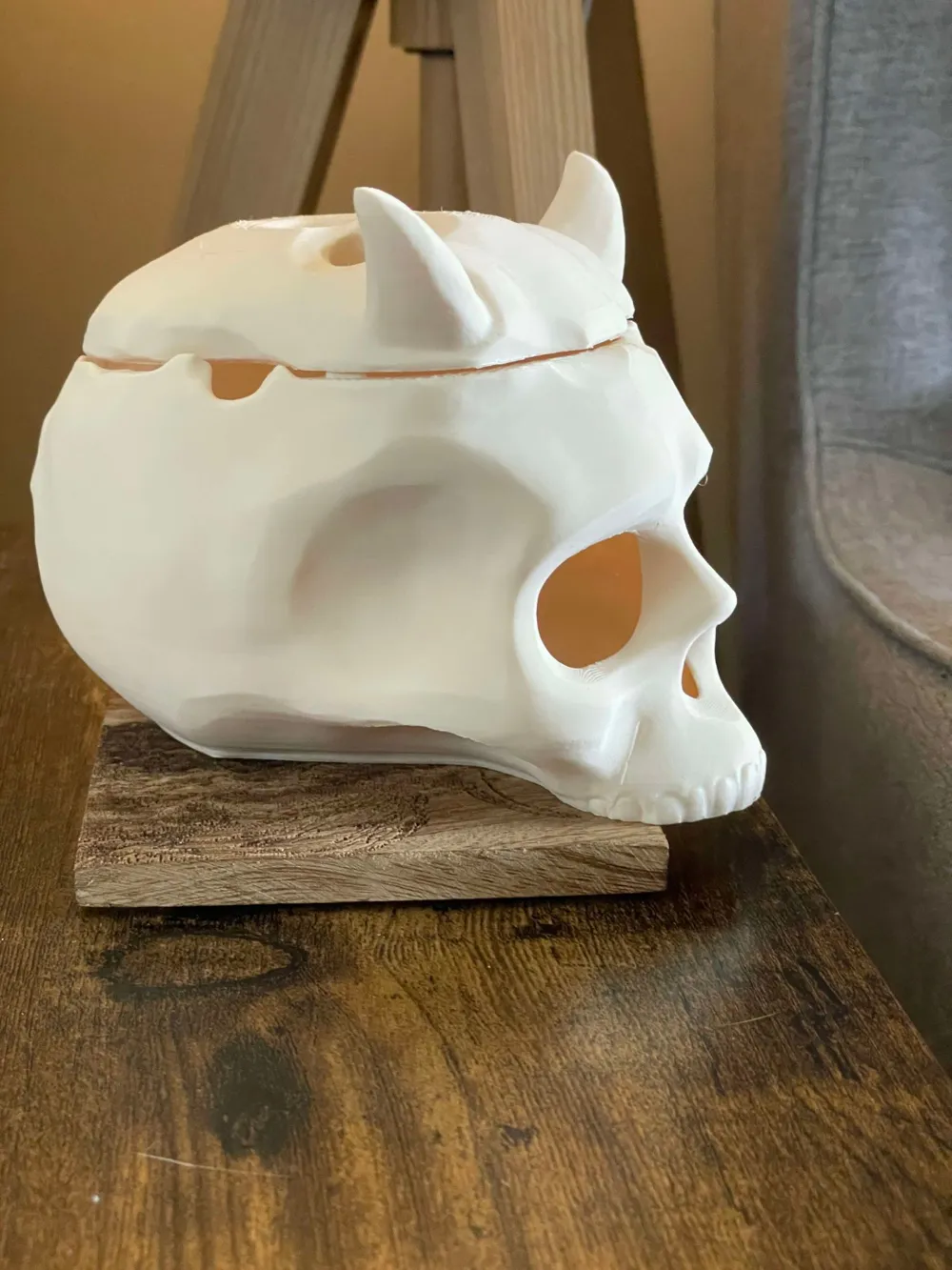 Demon skull candy bowl by b00g13 - MakerWorld