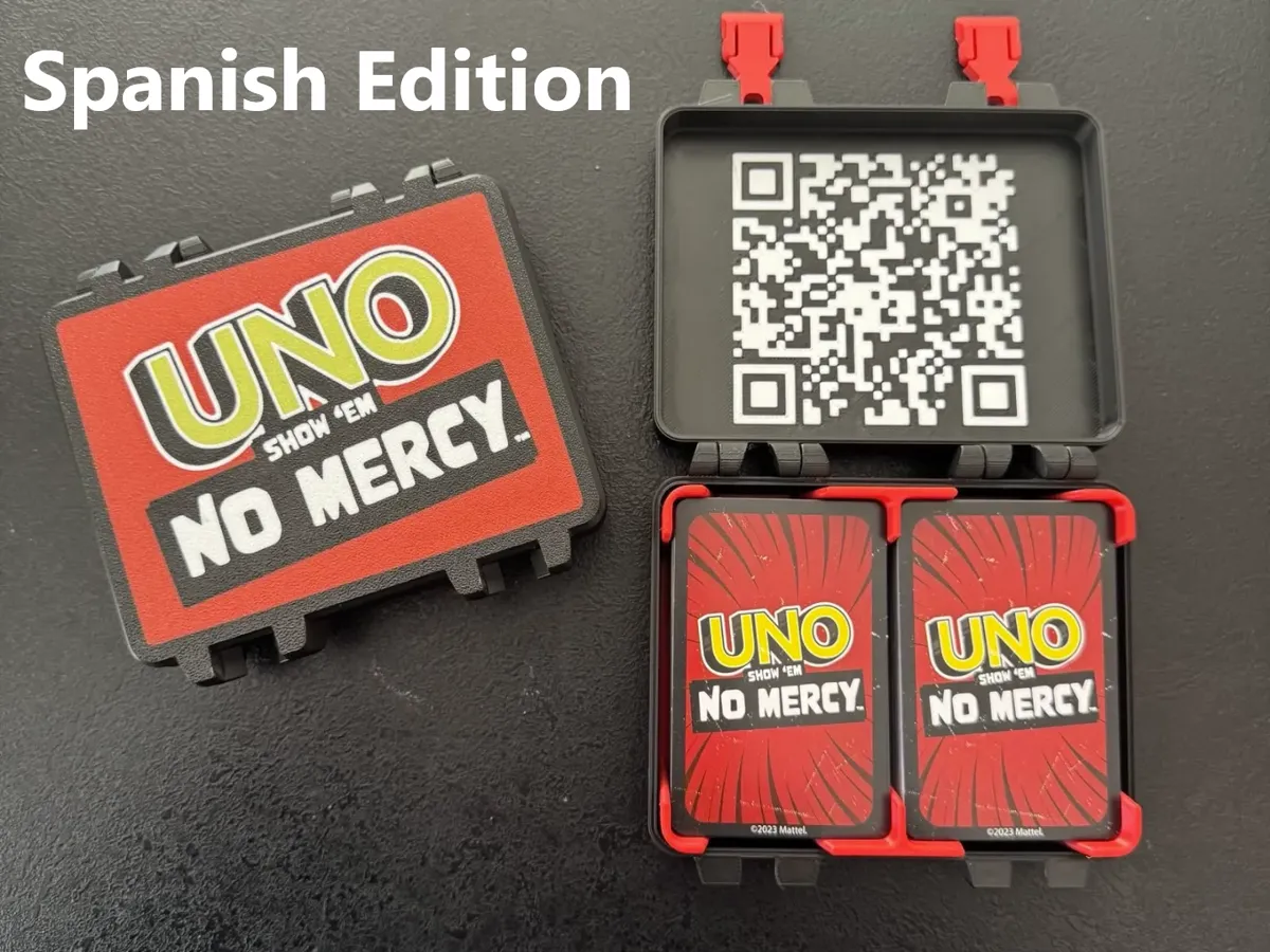 Boite jeu de carte Uno No Mercy QR Code Spanish Remixed by m4x91 ...